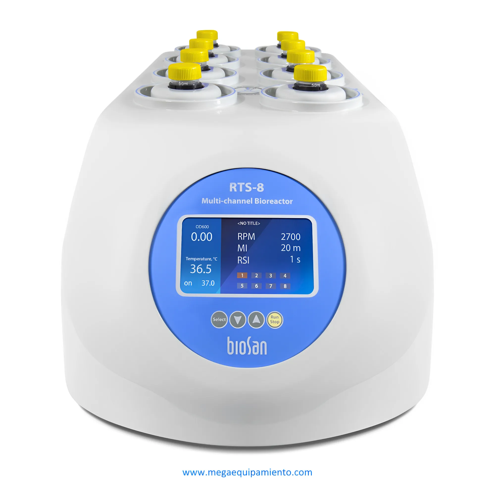 Bioreactor multicanal RTS-8 con medición de DO no invasiva en tiempo ...