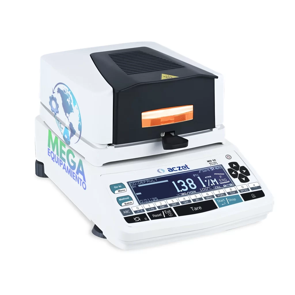 Analizador de humedad MB 120 - Aczet (Luz halógena) - Mega equipamiento