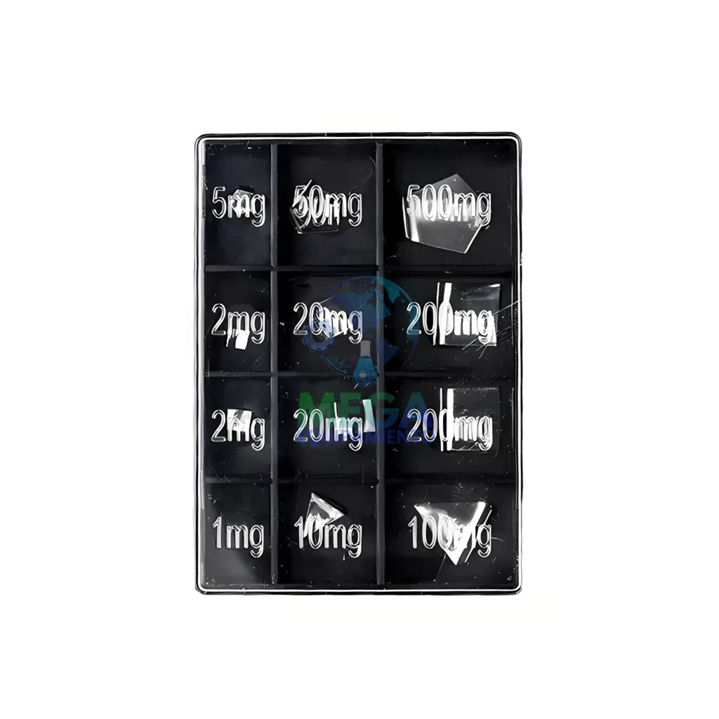 Juego de pesas de Acero inoxidable - Aczet (1 mg - 500 mg Clase OIML R – 111 E1 - E2 - F1 - F2 ...