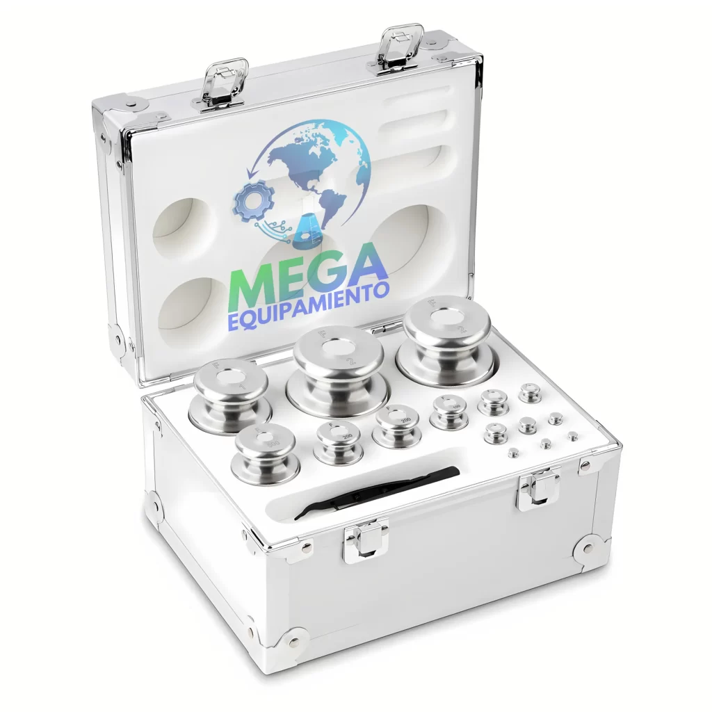 Juego de pesas de acero inoxidable - Aczet (1 g - 2 kg Clase OIML R ...