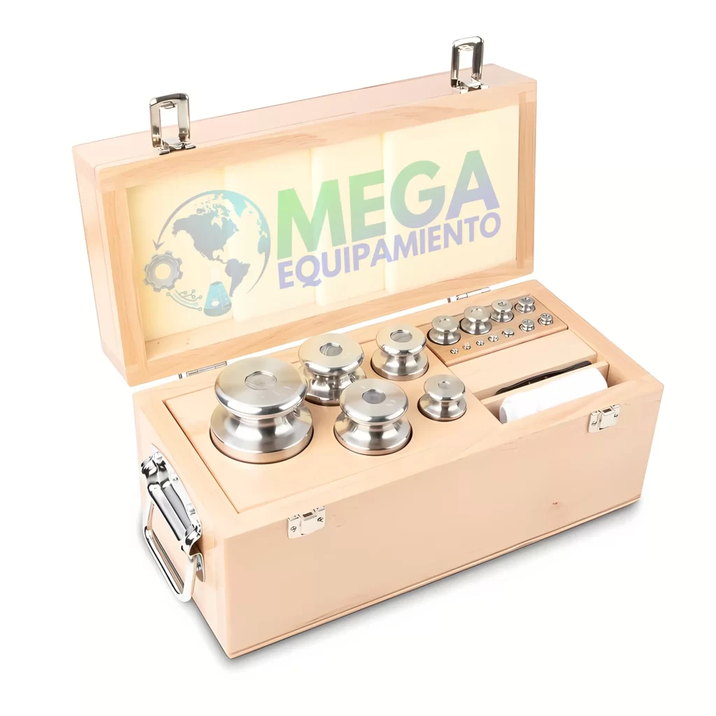 Juego de pesas patrón en un estuche de madera - KERN (1 g - 5 kg clase ...