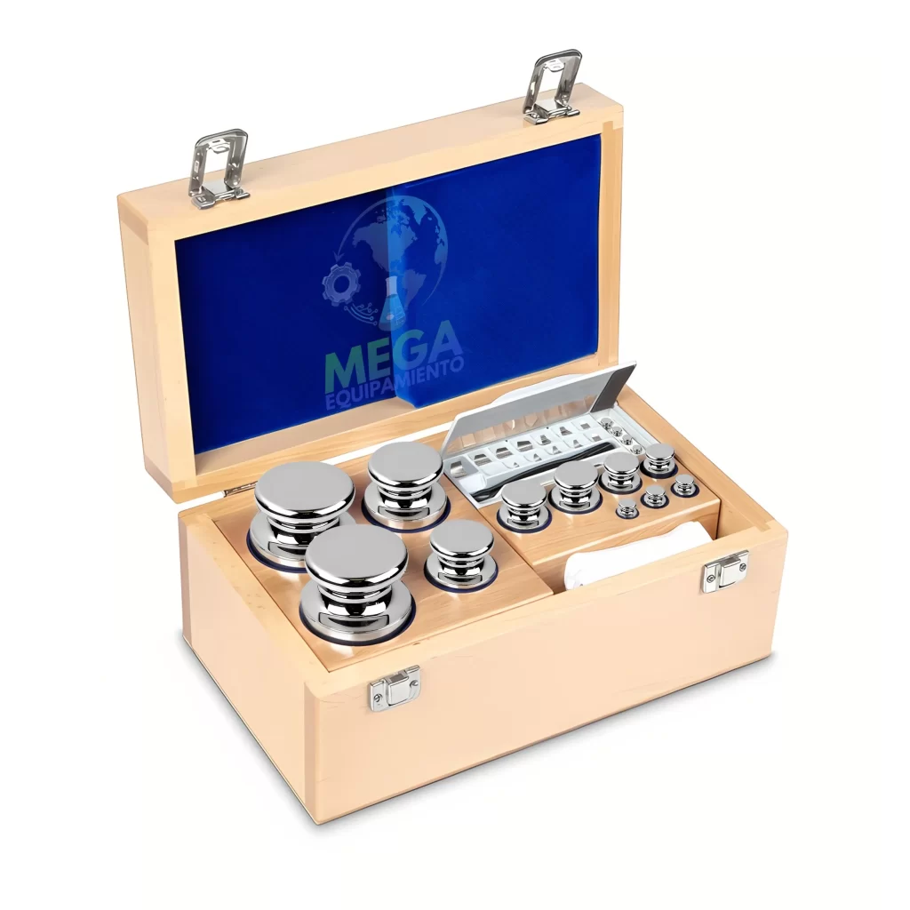 Kit de pesas patrón en un estuche de madera - KERN (1 mg - 2 kg clase ...