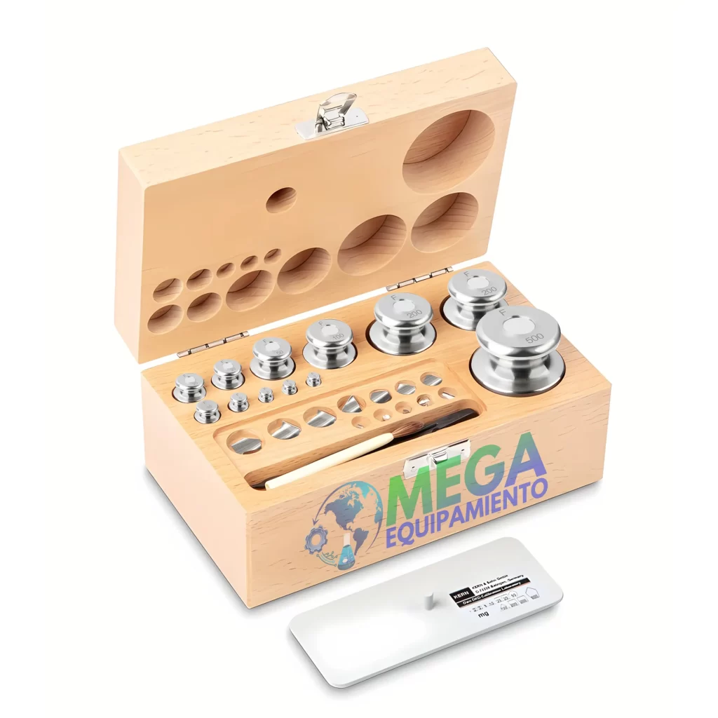 Kit de pesas patrón en un estuche de madera - KERN (1 mg - 500 g clase ...