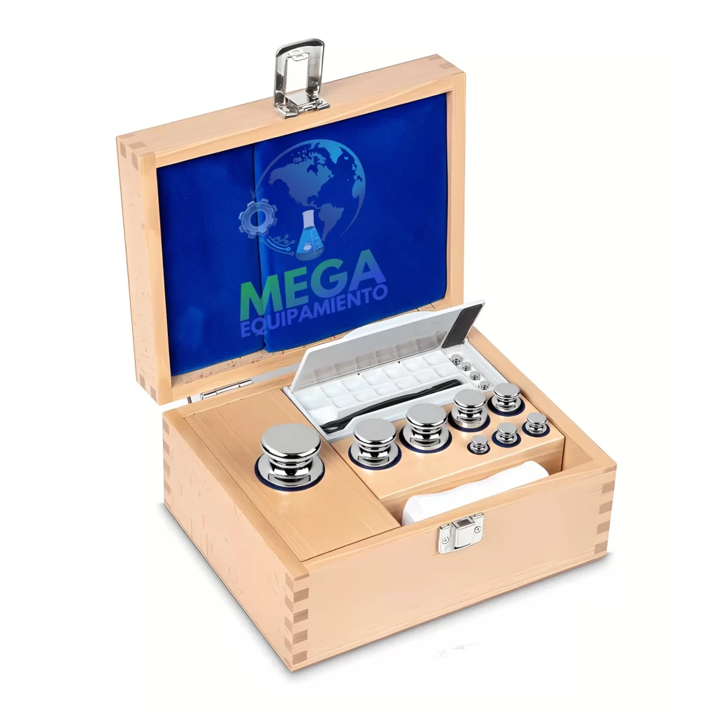 Set de Pesas de calibración en un estuche de madera - KERN (1 g - 500 g ...
