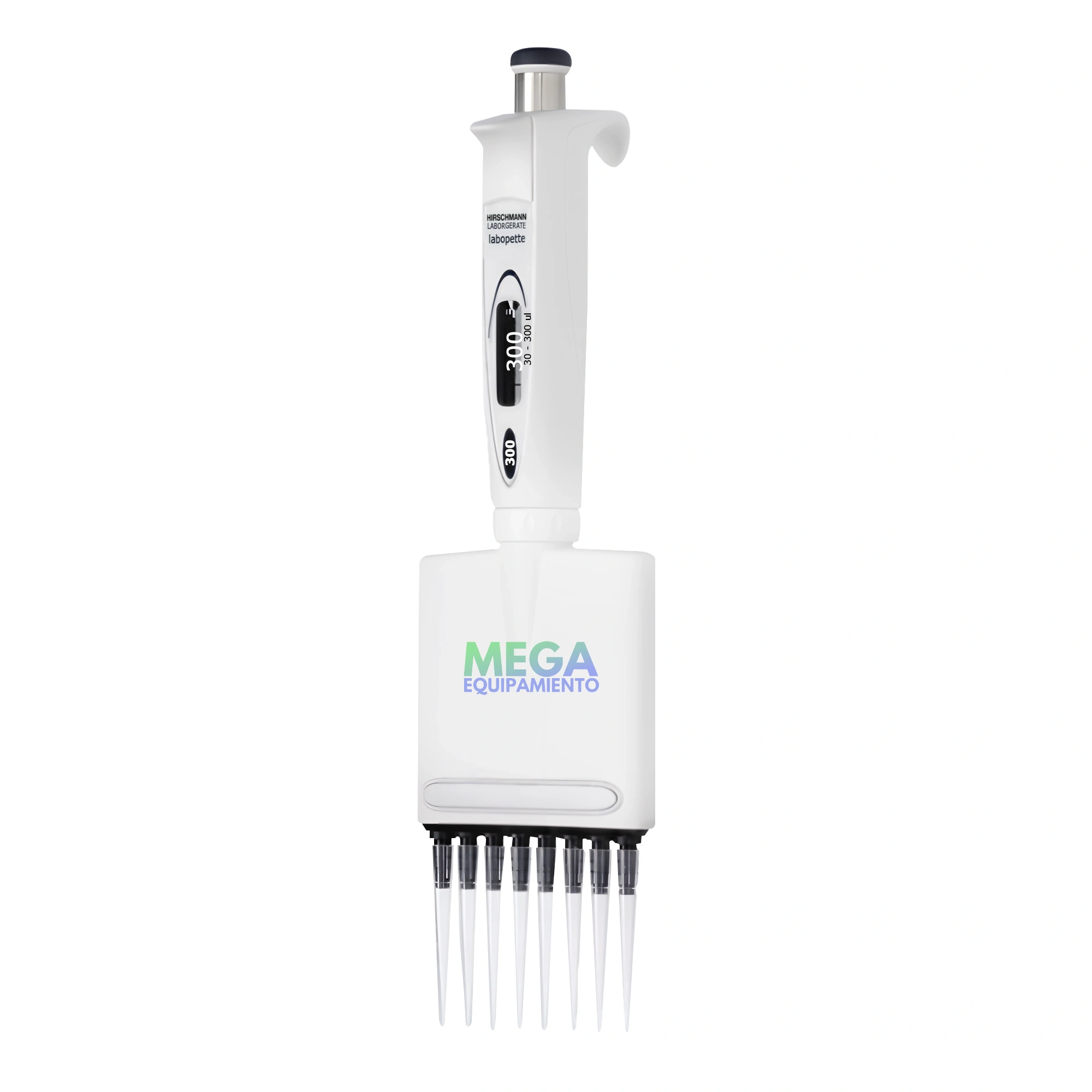 Pipeta multicanal de 12 canales de volumen variable 30-300 µl ...